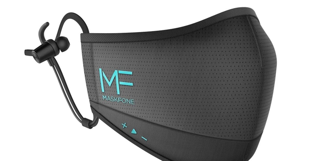 MASKFONE: Built-in microphone that connects to your smartphone, so ...